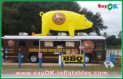 China L5m x 3m Custom Inflatable Advertising Pig for BBQ Shops - UL/CE Certified with 210D Oxford Cloth for sale