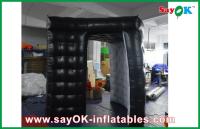 China Black Portable Digital Inflatable Photo Booth Kiosk Tent 2.4m x 2.5m Waterproof for sale