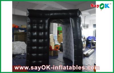 China Black Portable Digital Inflatable Photo Booth Kiosk Tent 2.4m x 2.5m Waterproof for sale