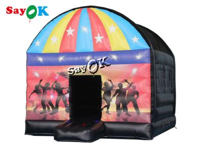 China Inflatable Disco Dome 5m 16.5ft Bounce House with Disco Light and Bluetooth Speaker for sale