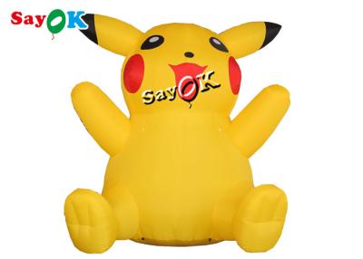 China Custom Inflatable Pikachu Model 6m 20ft PVC Cartoon Character for Birthday Parties for sale