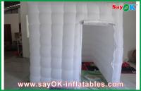 China Inflatable Photo Booth 2.4m Quadrate Oxford Cloth with 12-Color LED Light for sale