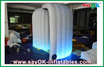 China Inflatable Photo Booth 2.4x2.4x2.5m with LED Lights for Wedding Party Event for sale