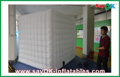 China 2.6m Inflatable Photo Booth with LED Light 210D Oxford Cloth White for sale