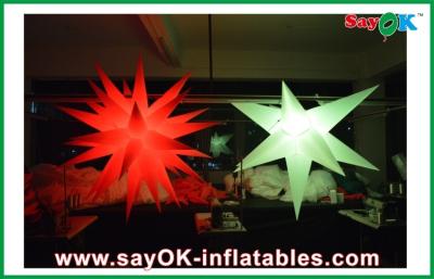 China Custom Giant Inflatable Star LED Decoration 210T Polyester for Party Wedding 100-240V for sale