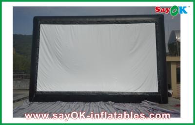 China Inflatable Movie Screen 140 Inch 16:9 Outdoor Projector Screen 4x3m Oxford Cloth for Events for sale