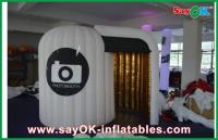 China Inflatable Photo Booth 2.4m x 2.4m x 2.5m Portable Oxford Cloth Photo Studio with LED for sale