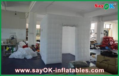 China Inflatable 360 Photo Booth Enclosure 2.4m x 2.4m x 2.5m with LED Lights and CE Blower for sale