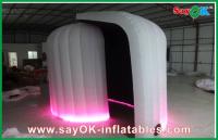 China Inflatable Photo Booth Backdrop 210D Oxford Cloth with LED Lights 2.4m x 2.4m x 2.5m for sale