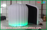 China Portable Inflatable Photo Studio 2.4m Dia LED Light Booth for Advertising Events for sale