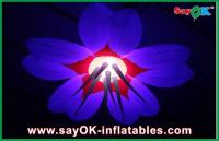 China 2m Dia Inflatable Flower Shape Decoration with LED Lighting for Party Event for sale