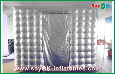 China Inflatable Photo Booth Oxford Cloth 2.4x2.4x2.5m with LED Lights and CE Blower for sale