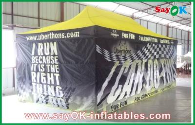 China Folding Canopy Tent 3x3m Steel Frame Outdoor Advertising Easy Setup Black for sale