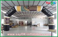 China Custom Inflatable Arch 6x3M Oxford Cloth Advertising Finishing Line Arch with CE Blower for sale