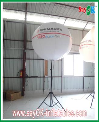 China White Inflatable Lighting Decoration Stand Ball With Mental Frame for sale