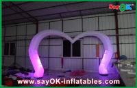 China Customized Inflatable LED Wedding Arch Decoration 2m Height Oxford Cloth for sale