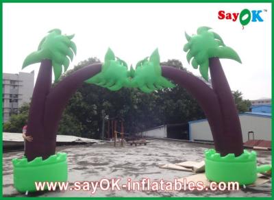 China Custom Inflatable Christmas Tree Decoration 210D Oxford Cloth with Blower for Festival Events for sale