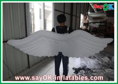 China White Inflatable Wing with LED Lighting 1m 1.5m Customizable Event Decoration for sale