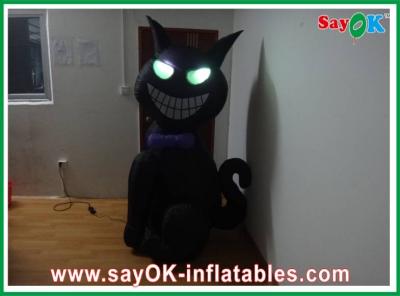 China 1m-4m Inflatable Halloween Cat with LED Lighting - CE/UL Certified Bouncer for Rental Business for sale