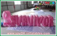 China Party Nylon Cloth Red Inflatable Decoration / Inflatable Letters for sale