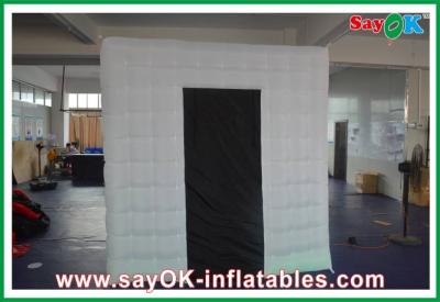 China Inflatable Photo Booth 2.5x2.5x2.5m with LED Lighting for Wedding Studio Event Hire for sale