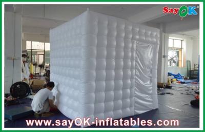 China Inflatable Photo Booth 2.4x2.4x2.5m Oxford Cloth with LED Lights CE UL for sale