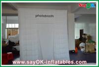 China Inflatable Photo Booth Enclosure 2.4x2.4x2.5m Oxford Cloth Advertising Photobooth with LED Lights for sale