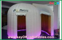 China Inflatable Photo Booth 4x3x2.5m Wedding Gold Inside White Outside Waterproof Oxford Cloth for sale