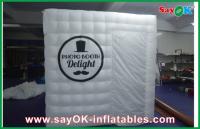 China Inflatable Photo Booth Cube Portable Mobile LED Advertising Display with Logo Printing 2.4m for sale