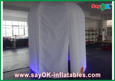 China Inflatable Photo Booth 2.4x2.4x2.5M Oxford Cloth Photo Tent with LED Lights and Blower for sale