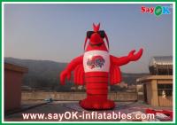 China Custom Giant 8m PVC Inflatable Lobster for Exhibitions Large Red Inflatable Character for sale