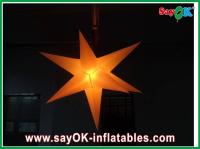 China Wedding Party Inflatable Lighting Star 2m Diameter Nylon Cloth for sale