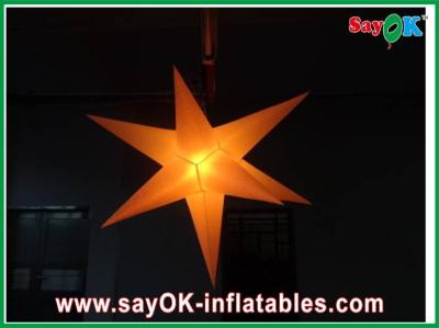 China Wedding Party Inflatable Lighting Star 2m Diameter Nylon Cloth for sale
