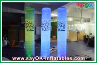 China 190T Nylon Cloth Inflatable Pillar Durable 2m With Led Lighting for sale