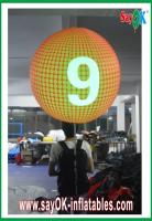 China Customized Diameter 0.8m Inflatable Backpack Balloon Pink For Advertising for sale