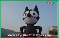 China Inflatable Black Cat 2m High Oxford Cloth PVC for Events Amusement Park Custom for sale