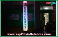 China 3m LED Inflatable Straight Pillar Decoration 190T Nylon Cloth with Custom Logo for sale
