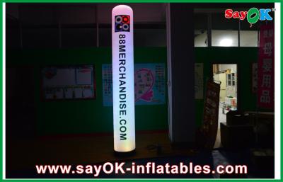 China 3m LED Inflatable Straight Pillar Decoration 190T Nylon Cloth with Custom Logo for sale