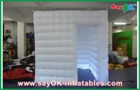 China Inflatable Photo Booth Enclosure Waterproof 2.4x2.4x2.5m Oxford Cloth with LED Lights for sale