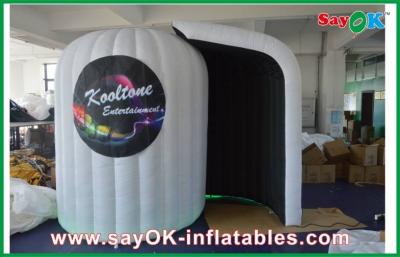 China Inflatable Photo Booth 2.4m x 2.4m Portable LED Light Photo Booth for Events for sale