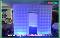 China Inflatable Party Tent 210D Oxford Cloth Photo Booth Square 2.4m with LED Lighting for sale