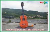 China Inflatable Guitar 2m High Oxford Cloth Advertising Campaign Music Festival Decoration for sale