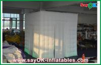 China Inflatable Photo Booth 2.4x2.4x2.5m Oxford Cloth PVC Coated with LED Lights and 2 Doors for sale