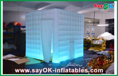 China Inflatable Photo Booth with LED Lighting 2.4x2.4x2.5m for Party Exhibition for sale
