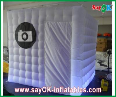 China Inflatable Photo Booth Enclosure 2.4x2.4x2.5m Mobile Blow Up Tent with Camera Logo for sale