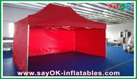 China Durable Pop Up Canopy Tent 3x3m Aluminum Frame Oxford Cloth Red Event Party for sale