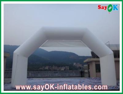 China Fire Resistant White Inflatable Arch 6m PVC for Advertising Events for sale