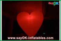 China Inflatable Heart Decoration 2m with 12 Color LED Lights for Party Events for sale
