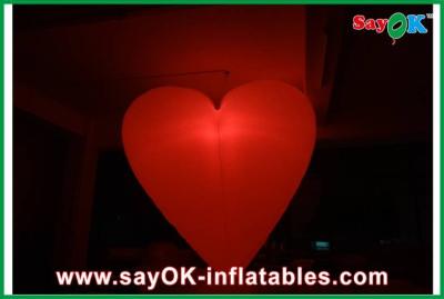 China Inflatable Heart Decoration 2m with 12 Color LED Lights for Party Events for sale