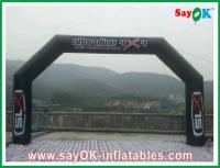 China Custom Inflatable Arch Blower 6x3m PVC Black CE UL Certified for Events for sale